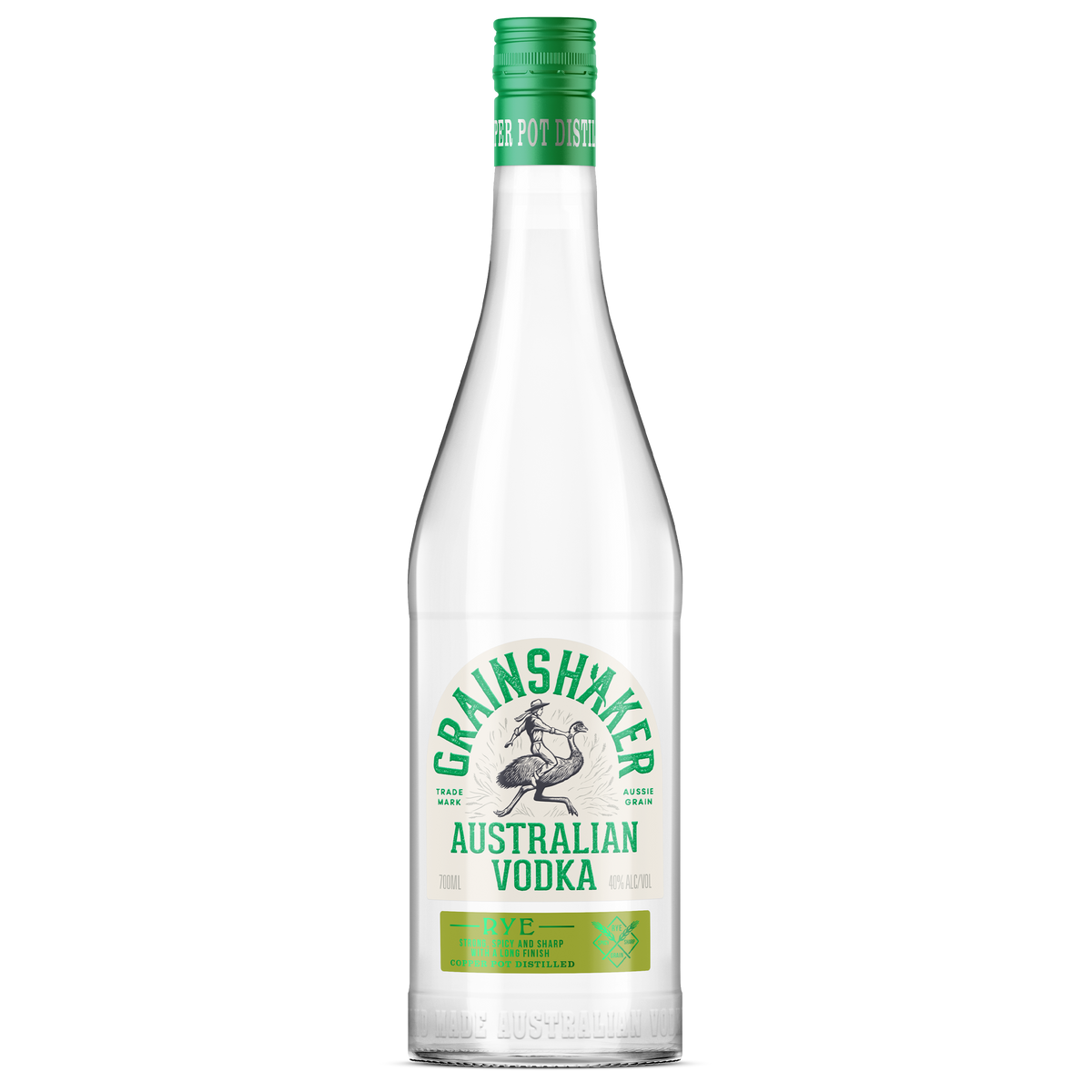 Australian Rye Vodka 40% 700mL | Grainshaker Vodka – Top Shelf ...